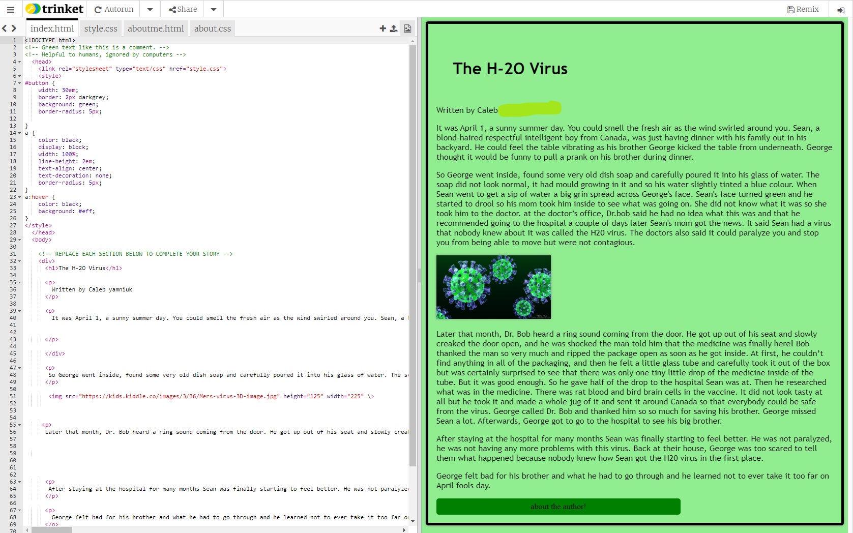 Student Work - Discover Coding